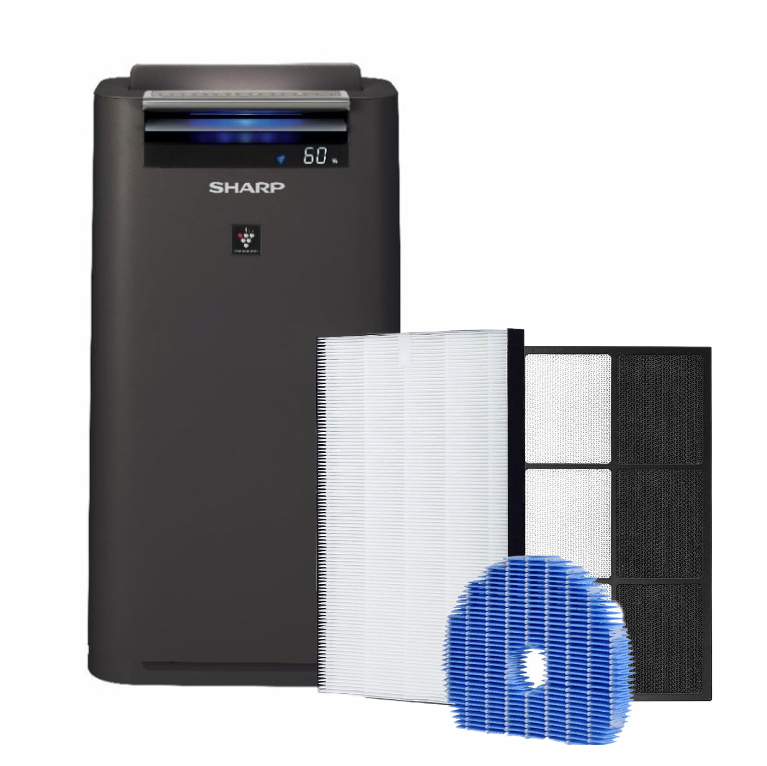 Sharp KC-G50EUH oczyszczacz powietrza + komplet oryginalnych filtrów